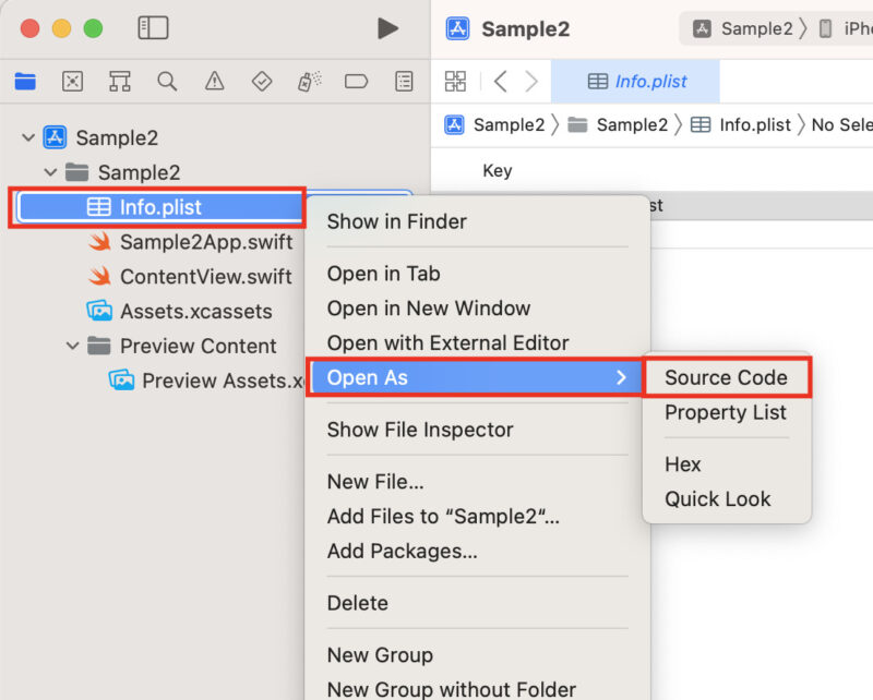 [Swift]Info.plistの編集方法│kkfactory92